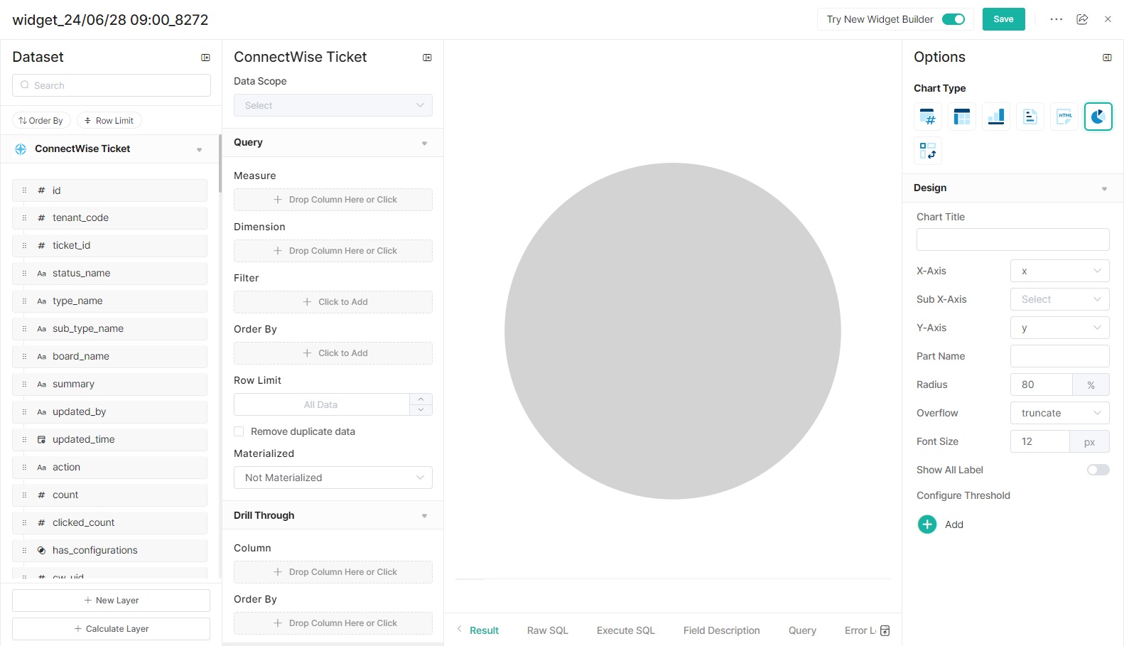 Creating a Pie Chart Widget – MSPbots.ai