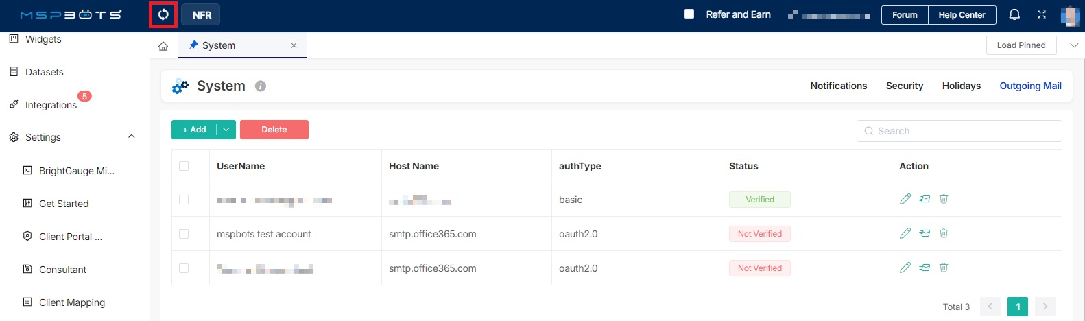 How to Configure the Outgoing Mail Using OAuth 2.0 – MSPbots.ai