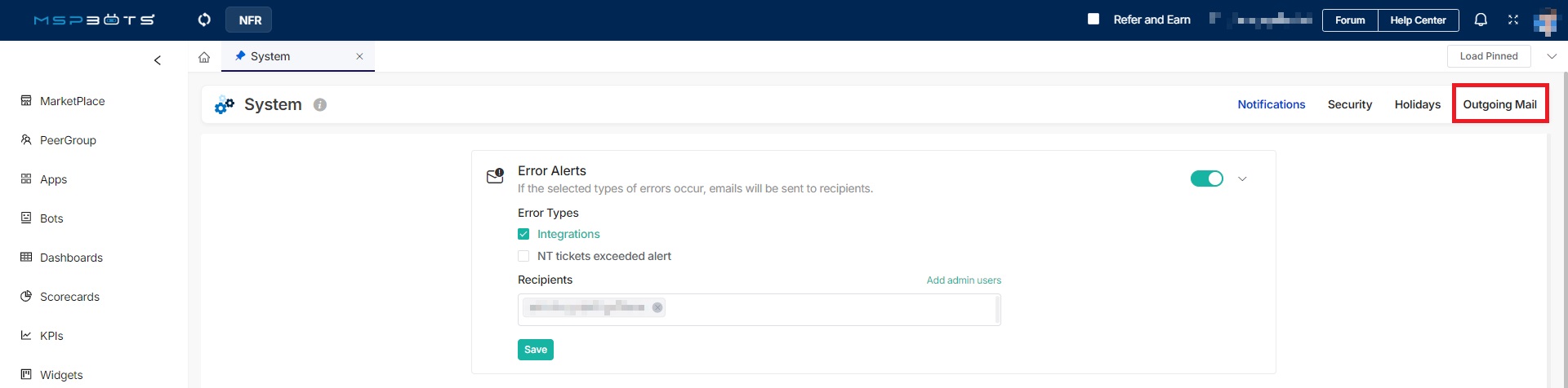 How to Configure the Outgoing Mail Using OAuth 2.0 – MSPbots.ai