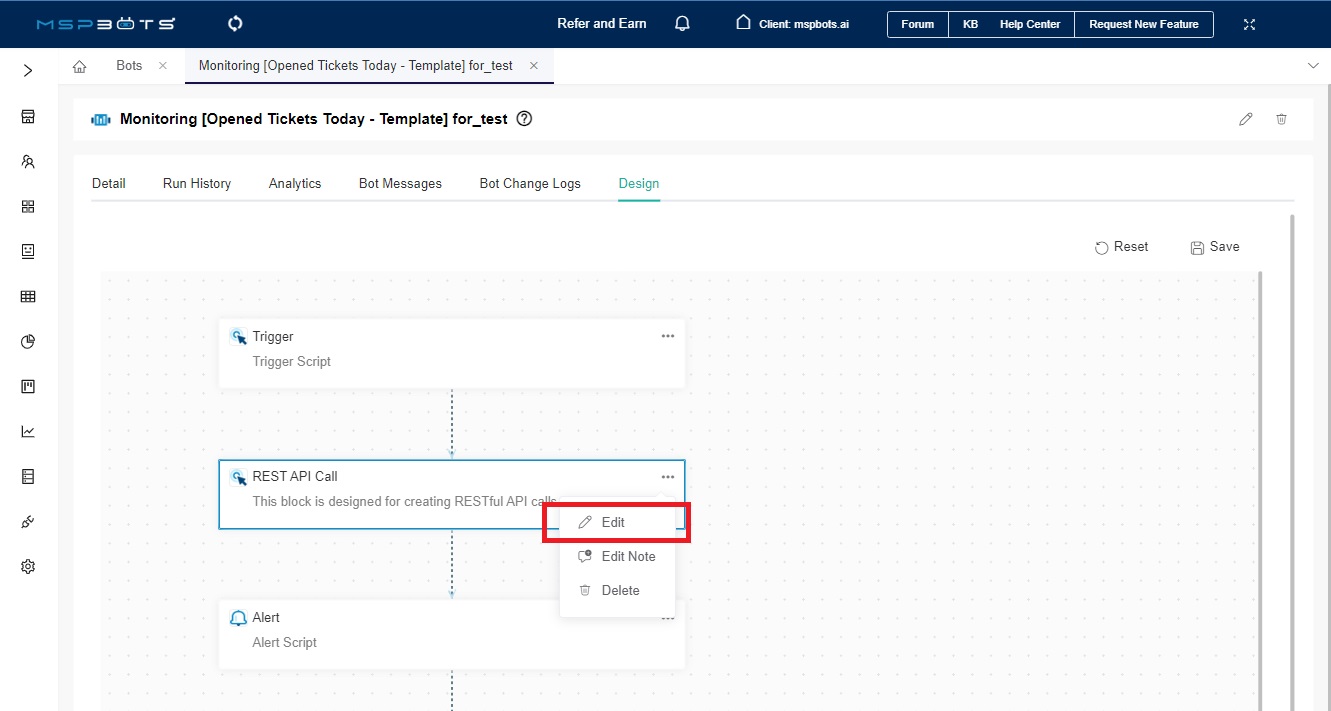 How to Configure the REST API Call Bot Block – MSPbots.ai