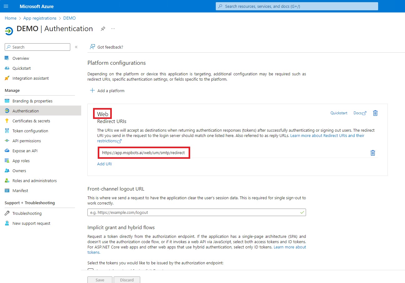 How to Configure the Outgoing Mail Using OAuth 2.0 – MSPbots.ai